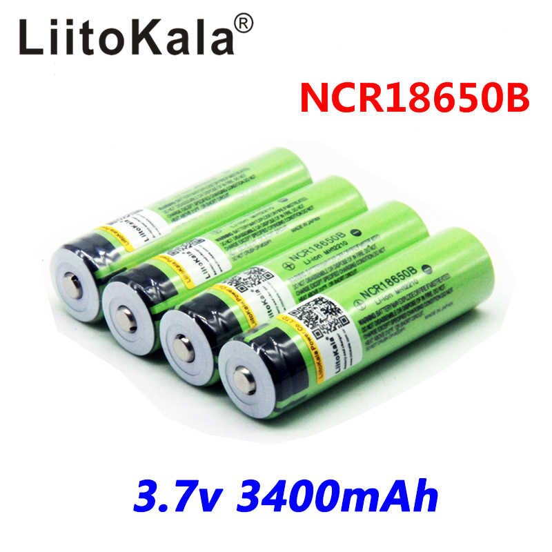 1 PC Liitokala 18650 3.7V 3400mah BMS NCR18650B rechargeable Lithium I – powercentral