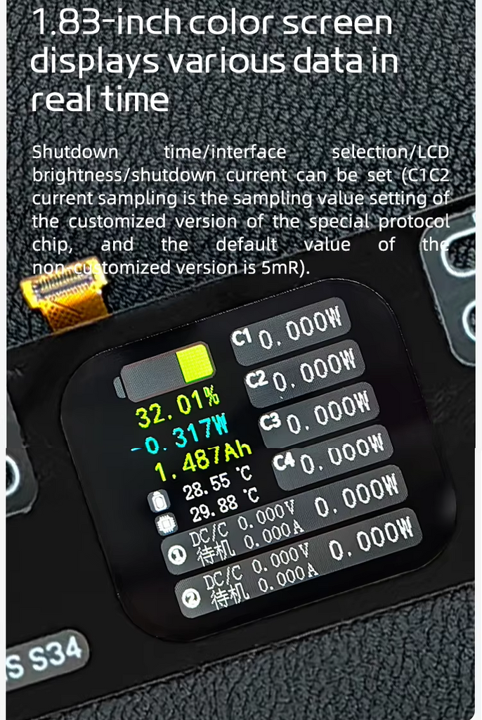 Technoamp JNS S34 DIY 480W Power Bank 105000mAh 21 Slot USB C PD 3.1 1 – powercentral