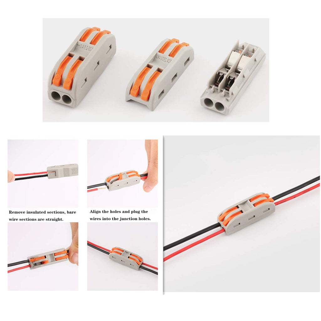 Lever Nut Wire Quick Connector 32A 28-12 AWG Splicing wiring terminal ...