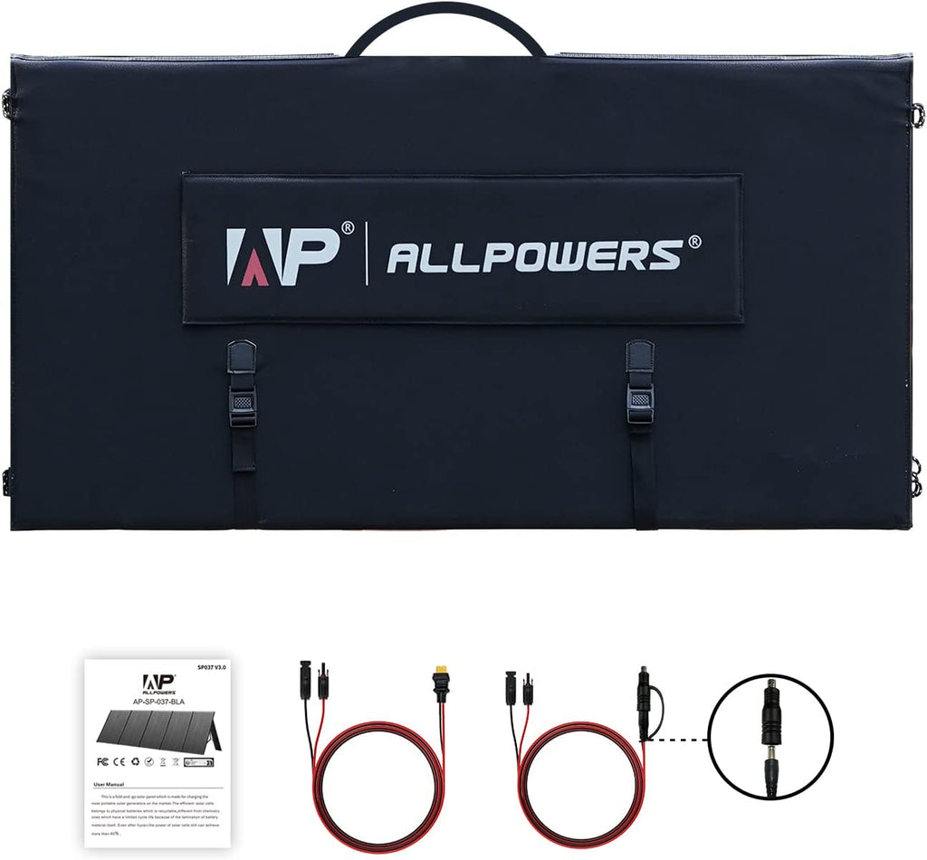 Allpowers 200w 400W foldable solar panel Waterproof IP67 18V Polycryst ...