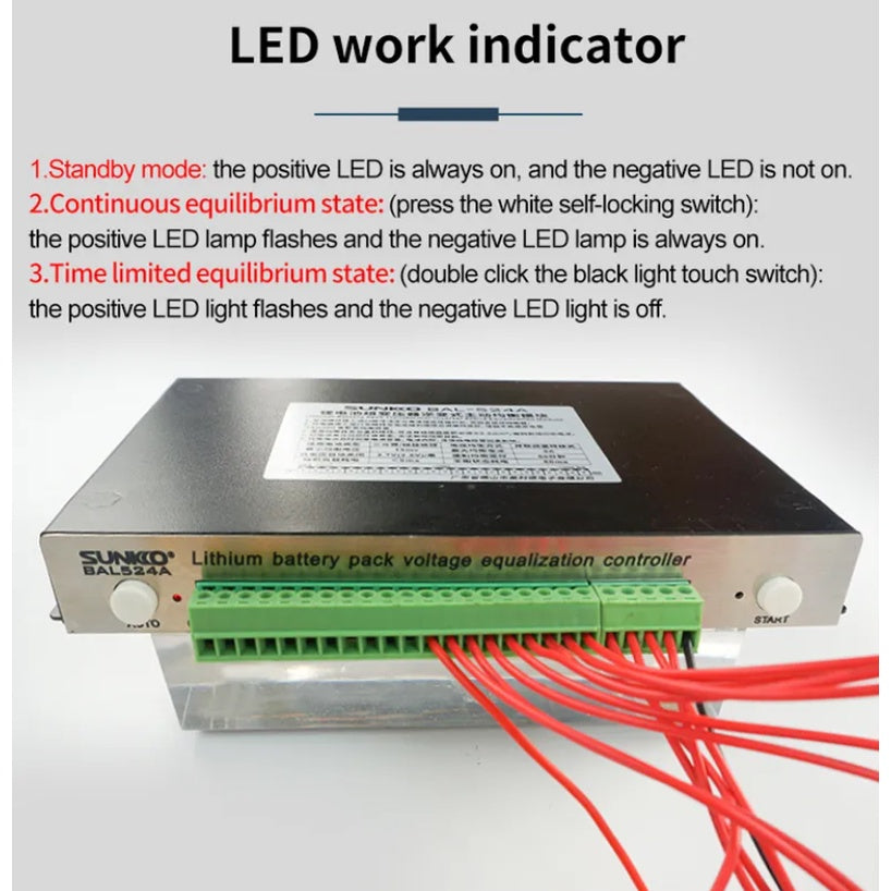 Sunkko Active balancer 4-24 5A 8A 12V 24V 36V 48V 60V lithium lifepo4 ...