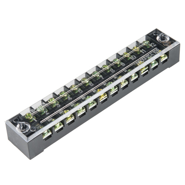 Terminal Block 600V 10 to 20 Slots 15A 25A Copper Molded Type Electric ...
